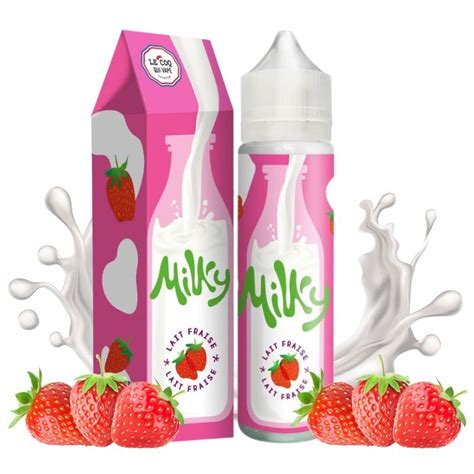 E Liquide Milky Lait Fraise 50ml Le Coq Qui Vape E Vape