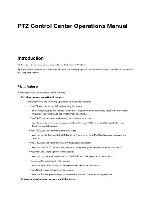 Ptzcontrolcenter Manual 1110eng Pdf Ip Address Domain Name System