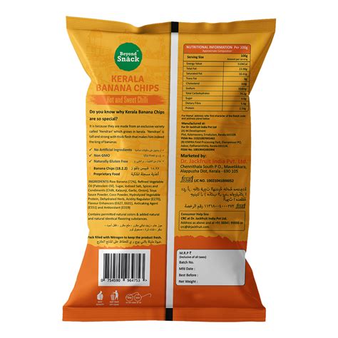 Beyond Snack Kerala Banana Chips Hot And Sweet Chilli 300g 3x100gthin