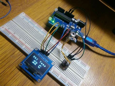 Contactless Oled Thermometer With Arduino And Mlx90614 Electronics