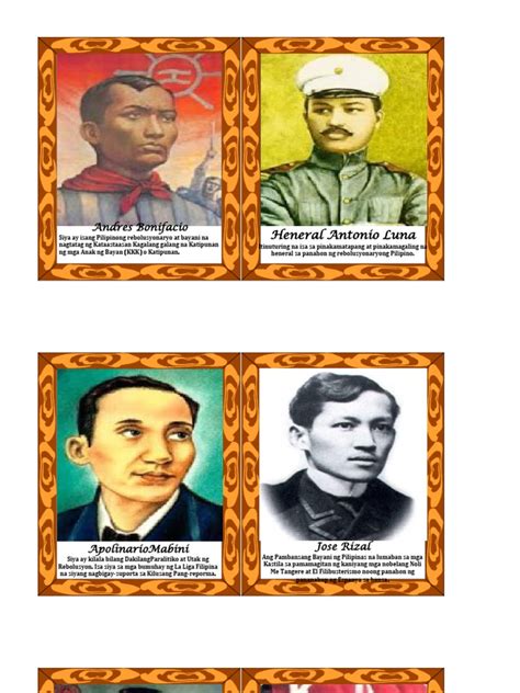Mga Bayani Ng Pilipinas At Ang Kanilang Nagawa Sa Pilipinas