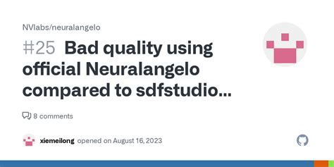 Bad Quality Using Official Neuralangelo Compared To Sdfstudio