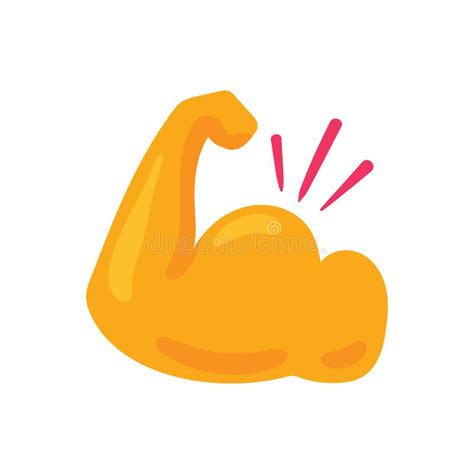 Bodybuilder Big Biceps Vector Logo Stock Vector Illustration Of