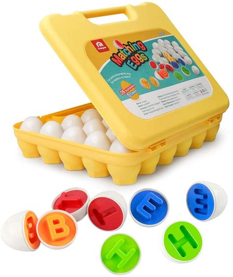 Intera Letters Matching Eggs 26PCS ABC Alphabet Color Recoginition