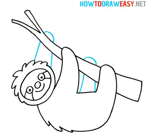 How To Draw A Sloth How To Draw Easy