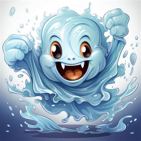 Ilustração De Halloween De Um Projeto De Arte Fantasma Foto Premium