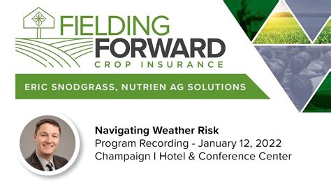 Navigating Weather Risk Presentation Eric Snodgrass Youtube