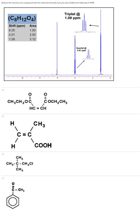 Solved Deduce The Structure Of A Compound With The Molecular Chegg