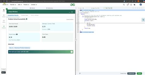 Amit Mondal On Linkedin Gfg160daysofcode Geeksforgeeks Codingchallenge Kadanesalgorithm