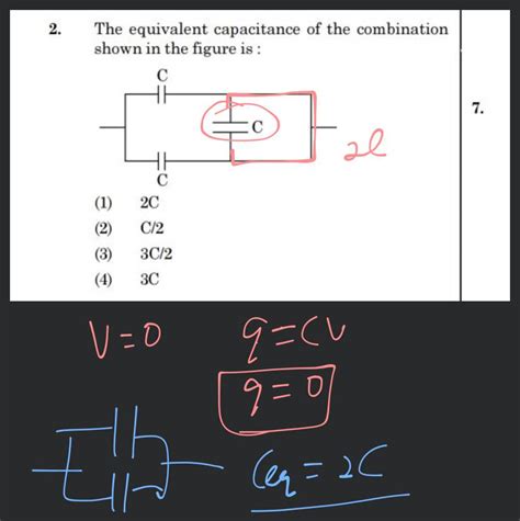 The Equivalent Capacitance Of The Combination Shown In The Figure Below I