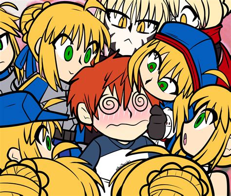 artoria pendragon, saber, emiya shirou, saber alter, artoria caster, and 3 more (fate and 1 more ...