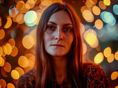 Premium Photo Photorealistic Adult White Woman With Brown Straight
