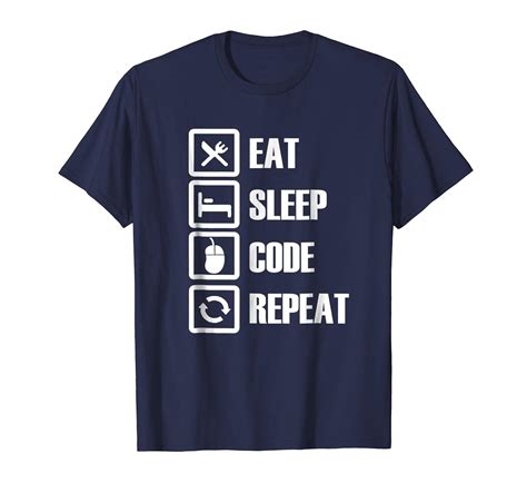 Eat Sleep Code Repeat Coder Programer T Shirt Funny 4lvs 4loveshirt