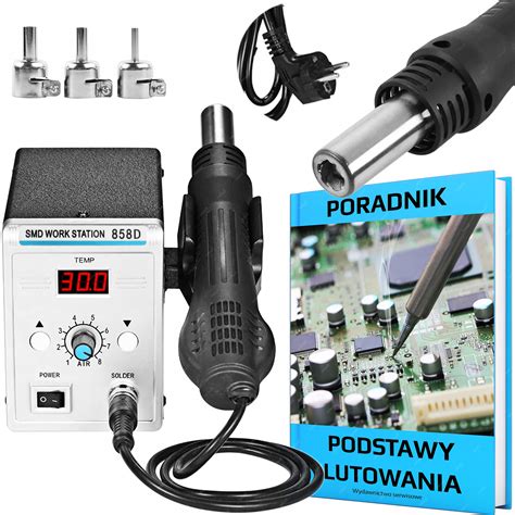 STACJA LUTOWNICZA HOT AIR SPAWARKA DO PLASTIK 700W 858D Cena