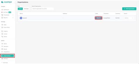 How To Find The Organization Code In Apploye
