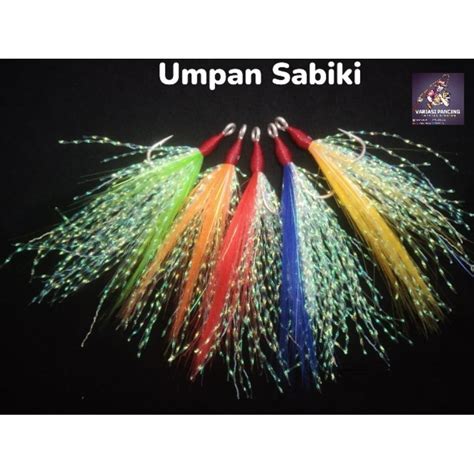 Jual Umpan Pancing Sabikiumpan Castingumpan Jigging Bulu Mutiara Shopee Indonesia