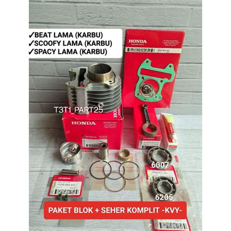 Jual Paket Blok Seher Set KVY Honda Beat Karbu Scoopy Karbu Spacy
