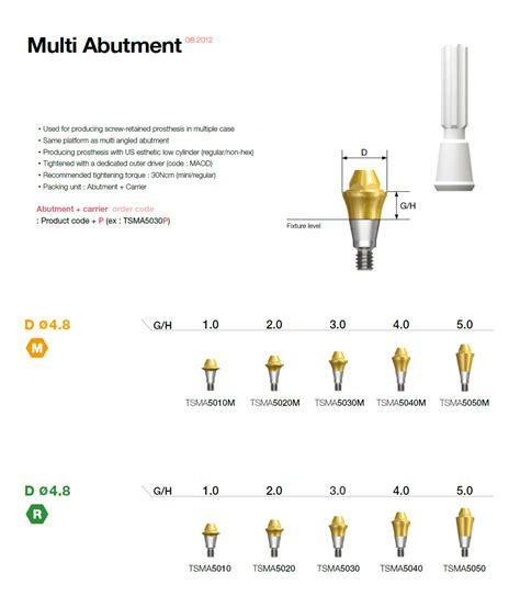 ts multi abutment