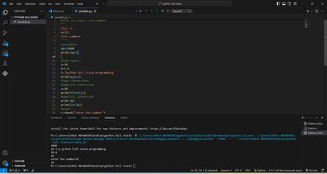 S Mabu Basha On Linkedin Task 4 Practice Comments Variables Data Types Type Conversion…