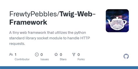 GitHub FrewtyPebbles Twig Web Framework A Tiny Web Framework That