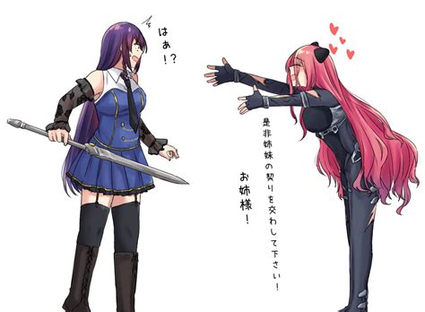 Funada Kiito And Shiba Tomoshibi Assault Lily Drawn By Nigaringari