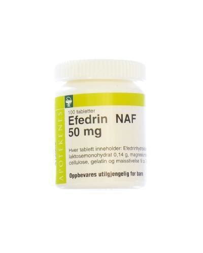Efedrin Naf Tab 50mg 100 Stk Apotek 1