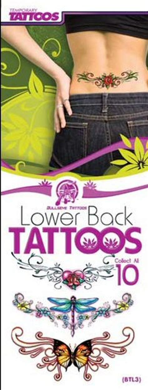 Lower Back Temporary Tattoos 300 Ct