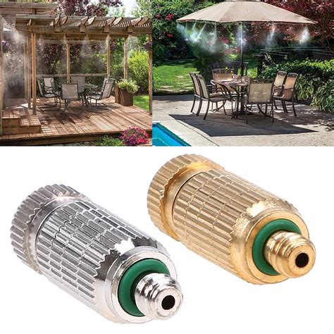 316 18 Gold Silver Threaded Brass Fog Mist Nozzle Misting Fogging