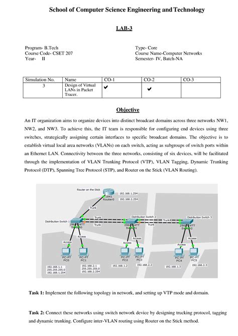 lab assignment 3 hi hello school of computer science engineering