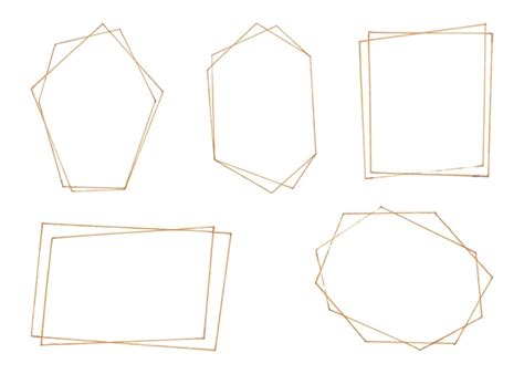 Free Vector Hand Drawn Watercolor Line Frames Set