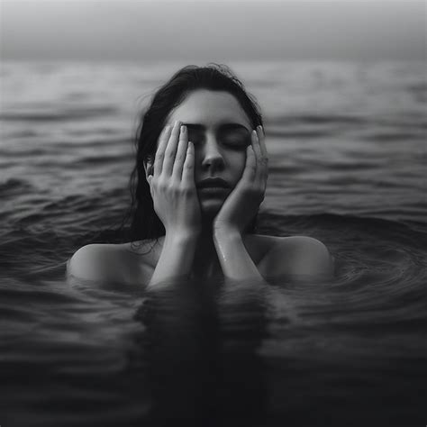 Hermosa Chica En El Agua Foto Premium