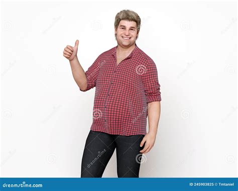 3d Render Endomorph Overweight Male Body Type With With Point Out