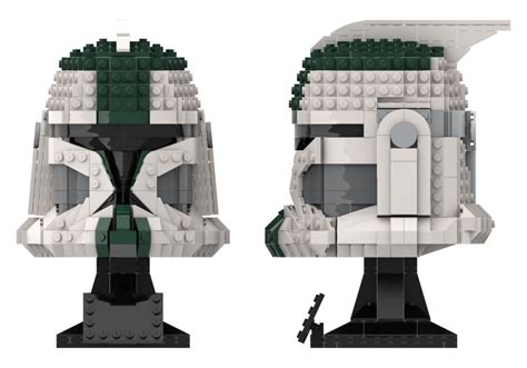 Lego Moc 41st Elite Corps Green Company Phase 1 Helmet Bundle By