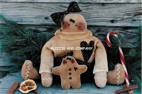 Gingerbread Doll Pattern Gingerbread Stitchery Pattern Gingerbread Stitchery Christmas