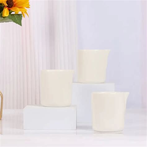 Ceramic Inverted Mouth Massage Oil Candle Container Candle Vessels