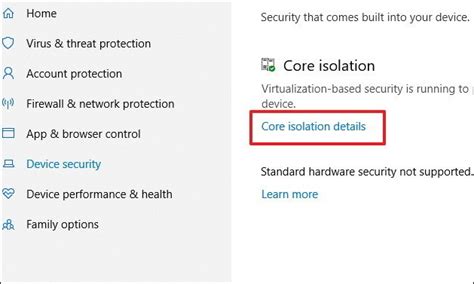 Core Isolation