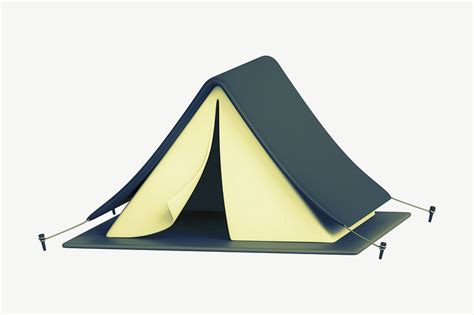 3d Camping Tent Collage Element Premium Psd Rawpixel