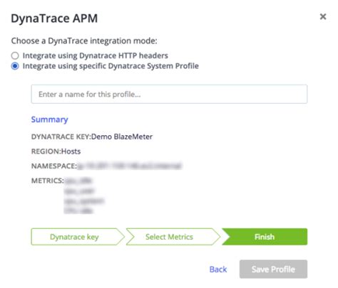 Blazemeters Integration With Dynatrace Apm