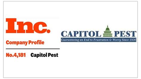 Capitol Pest Makes Inc 5000 List For 2020 Pest Control Technology