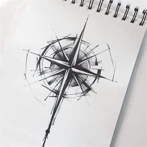 Rose Of Winds Design 01 Compass Tattoo Design Sketch Style Tattoos Compass Tattoo