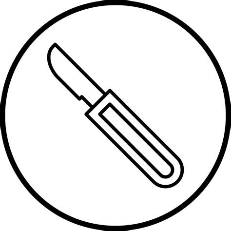 Scalpel Vector Icon Style Vector Art At Vecteezy