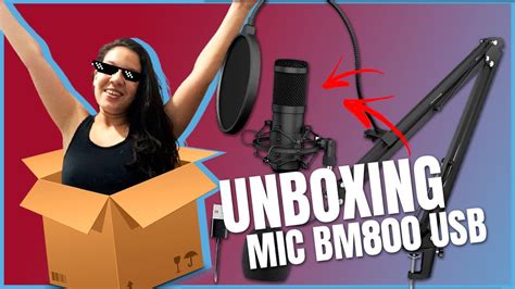 Unboxing Microfone Vedo Bm800 Usb Review Ótimo Custo BenefÍcio