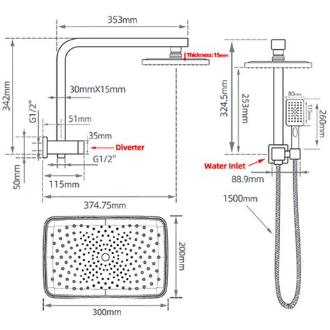 Expert Homewares Misty Short Twin Shower Temple And Webster