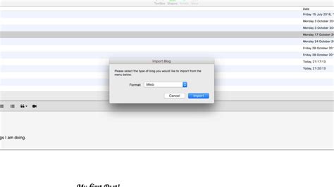 Importing An Iweb Blog To Everweb Youtube