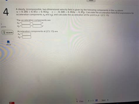 solved a steady incompressible two dimensional velocity
