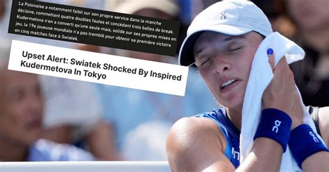 Media zaskoczone porażką Igi Świątek Piszą o upadku w Tokio Przegląd Sportowy Onet
