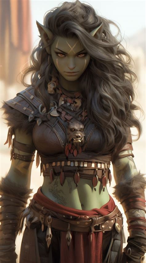 Épinglé Par Victor Afonso Sur Rpg Os 10 Círculos Orc Femme