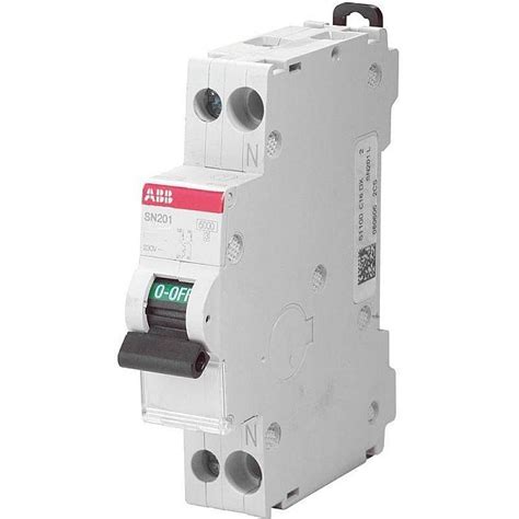 Abb αυτόματη ασφάλεια διπολική 1p N 25a 4 5ka Sn201lc25