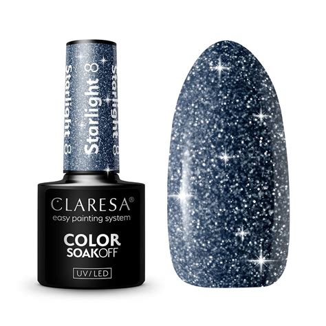 Claresa Soak Off UV LED Starlight Lakier Hybrydowy G Sklep EMPIK