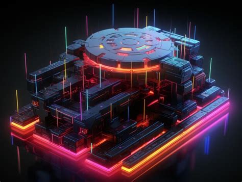 Premium Ai Image 3d Technology Background Wallpaper